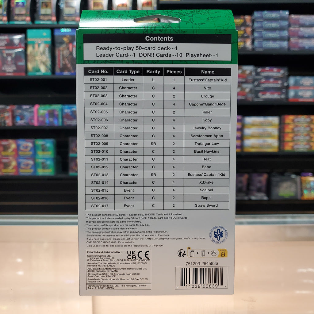 One Piece TCG: Worst Generation [ST-02] - Starter Deck