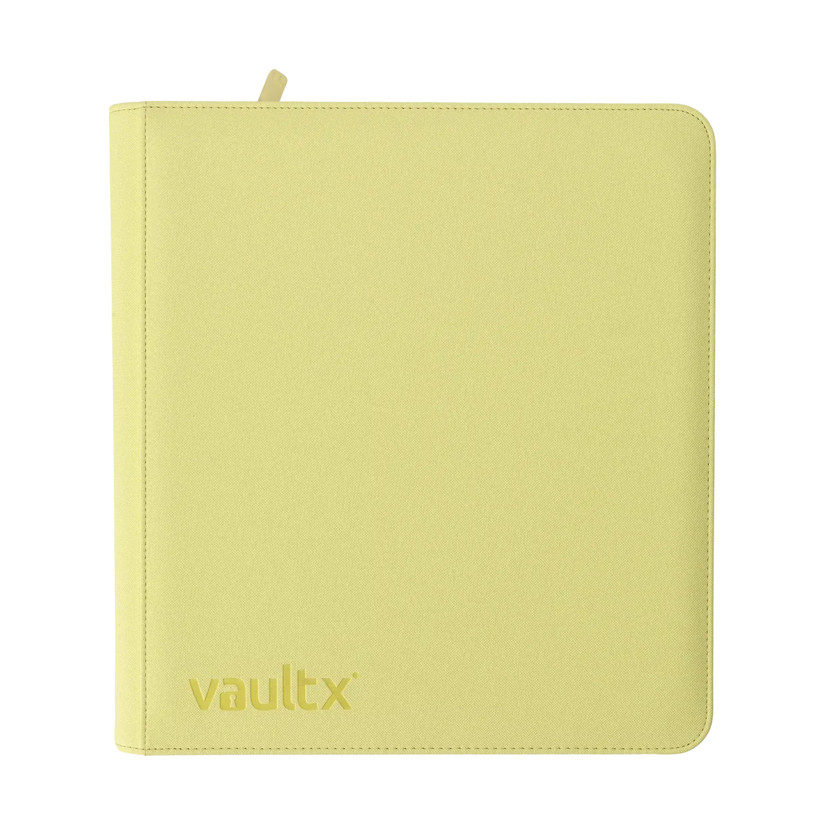Vault X: 12-Pocket Zip Binder (Pastel Yellow) — Smoke and Mirrors Hobby