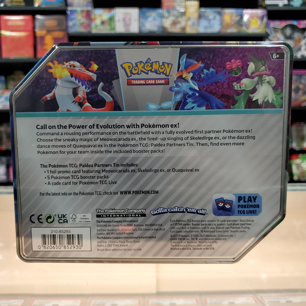 Pokémon TCG: Paldea Partners Tin (Skeledirge ex)