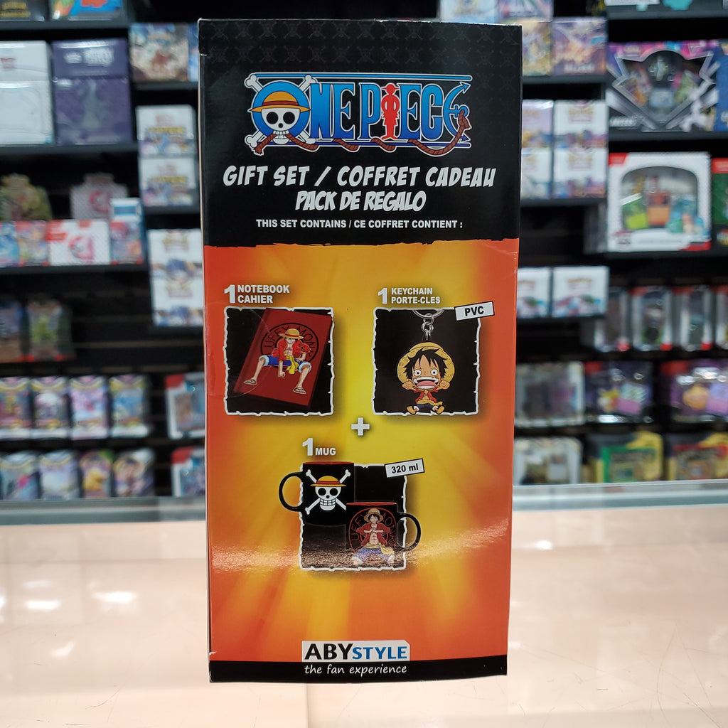 One Piece Gift Set - Mug (320ML) With PVC Keyring & Luffy Notebook