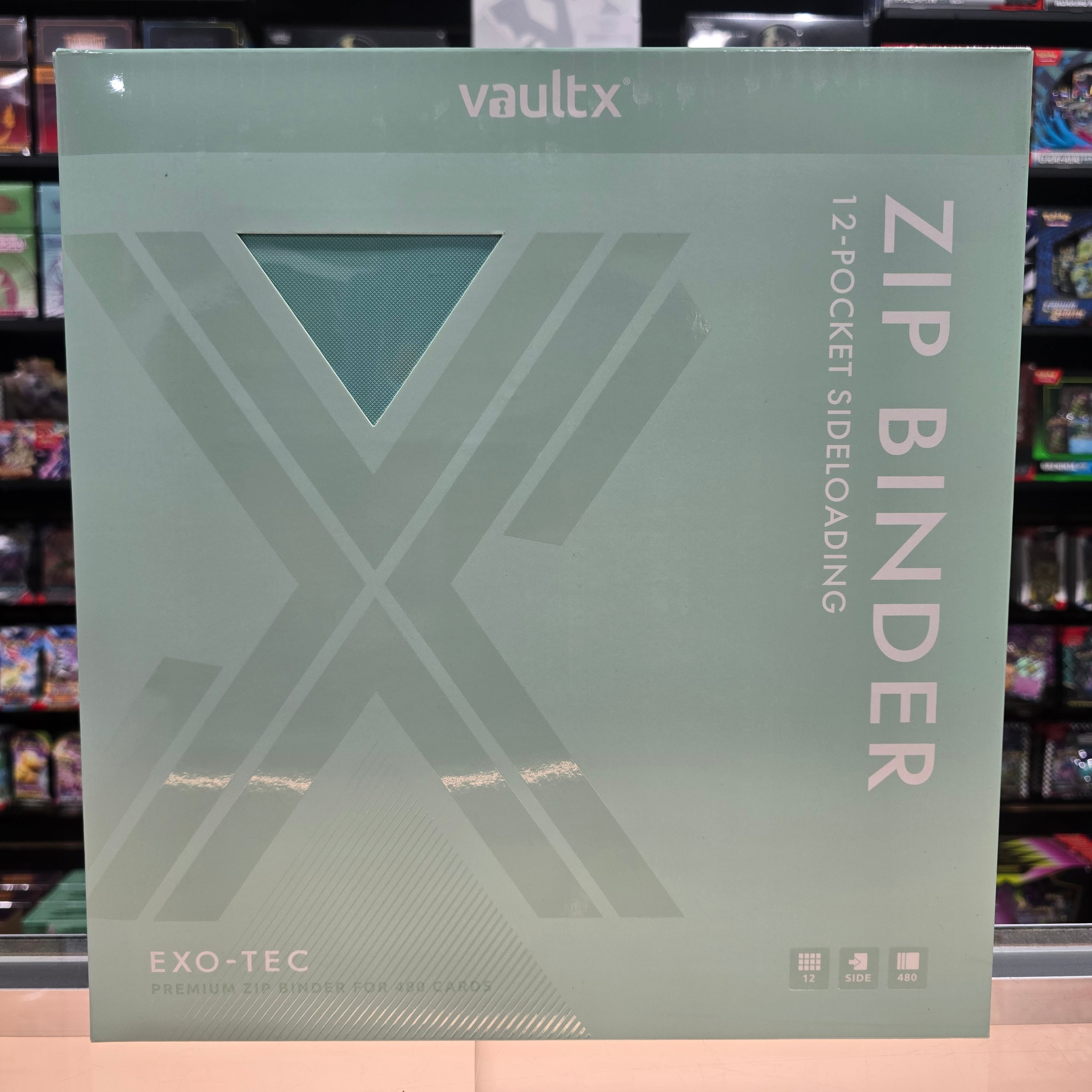 Vault X: 12-Pocket Zip Binder (Mint Green) — Smoke and Mirrors Hobby