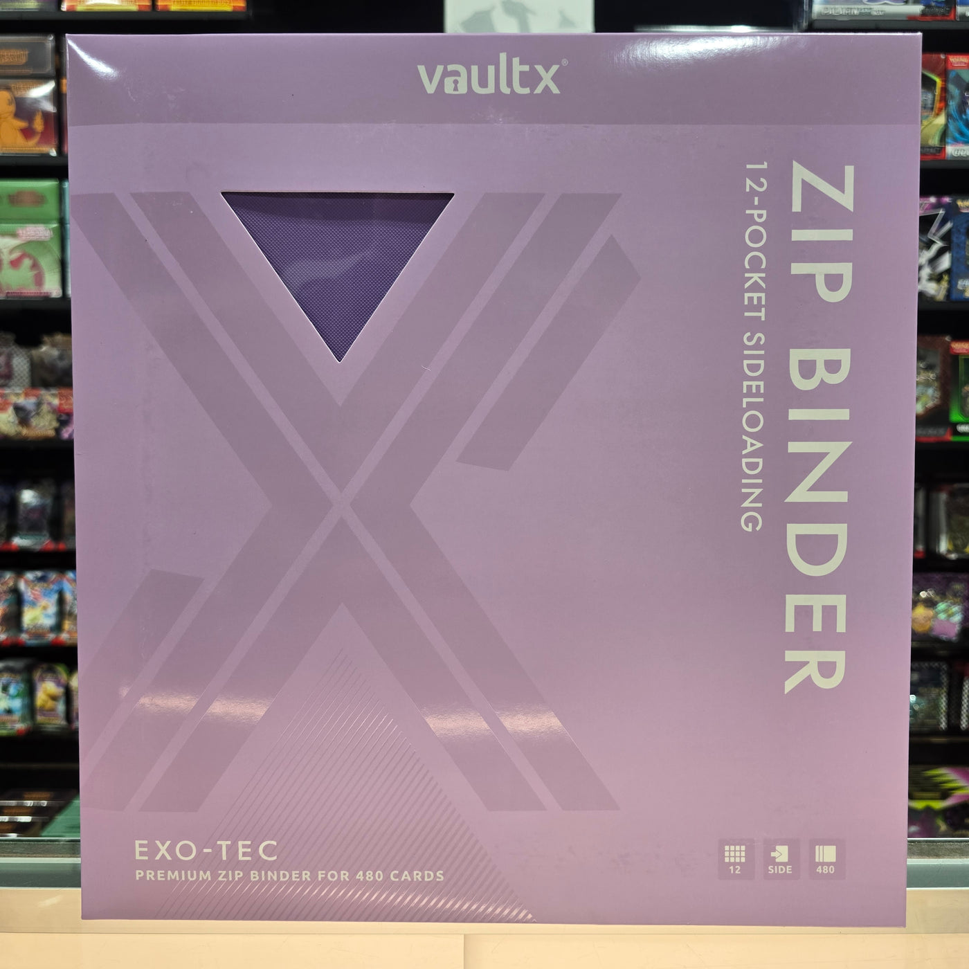 Vault X: 12-Pocket Zip Binder (Just Purple) — Smoke and Mirrors Hobby