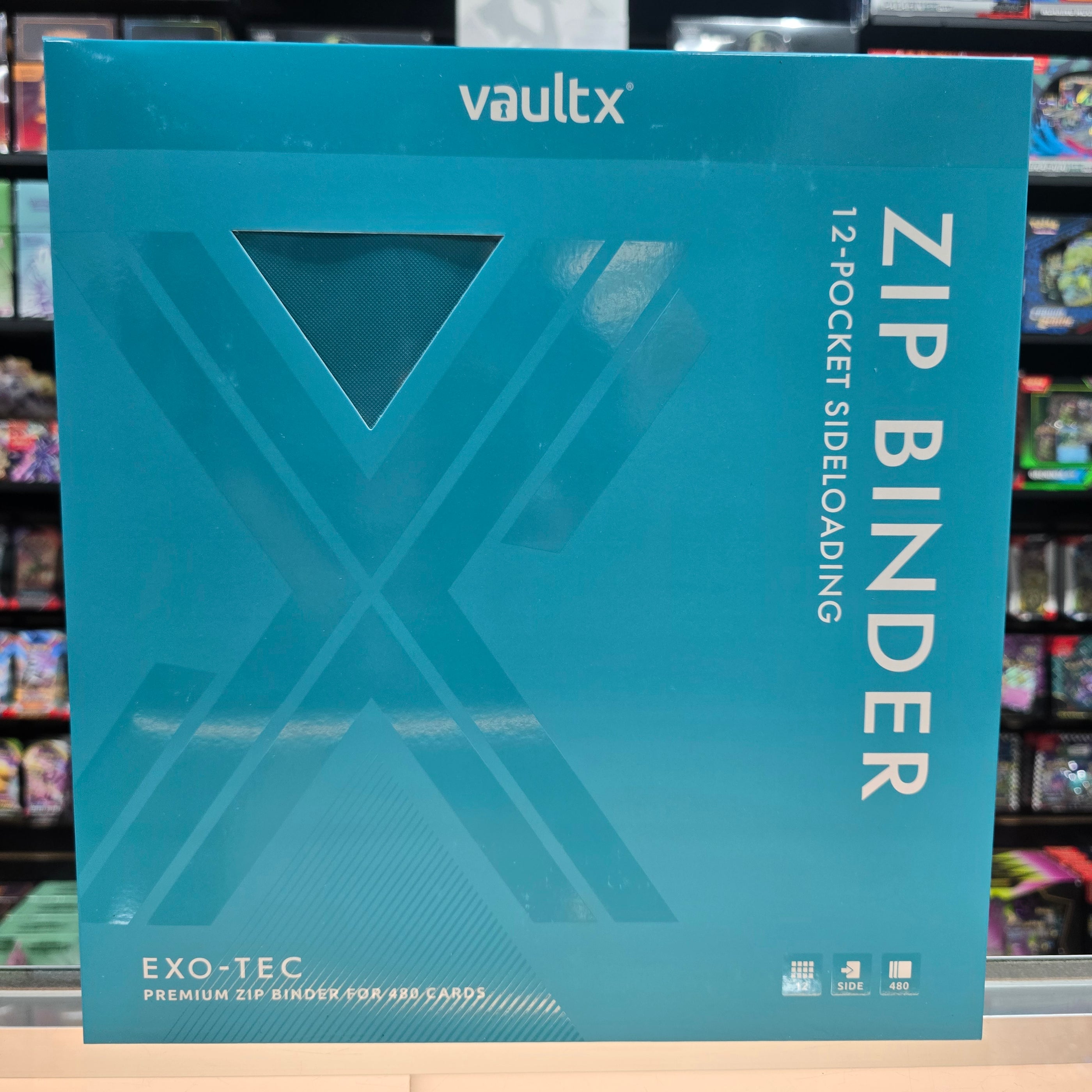 Vault X: 12-Pocket Zip Binder (Ocean Blue) — Smoke and Mirrors Hobby