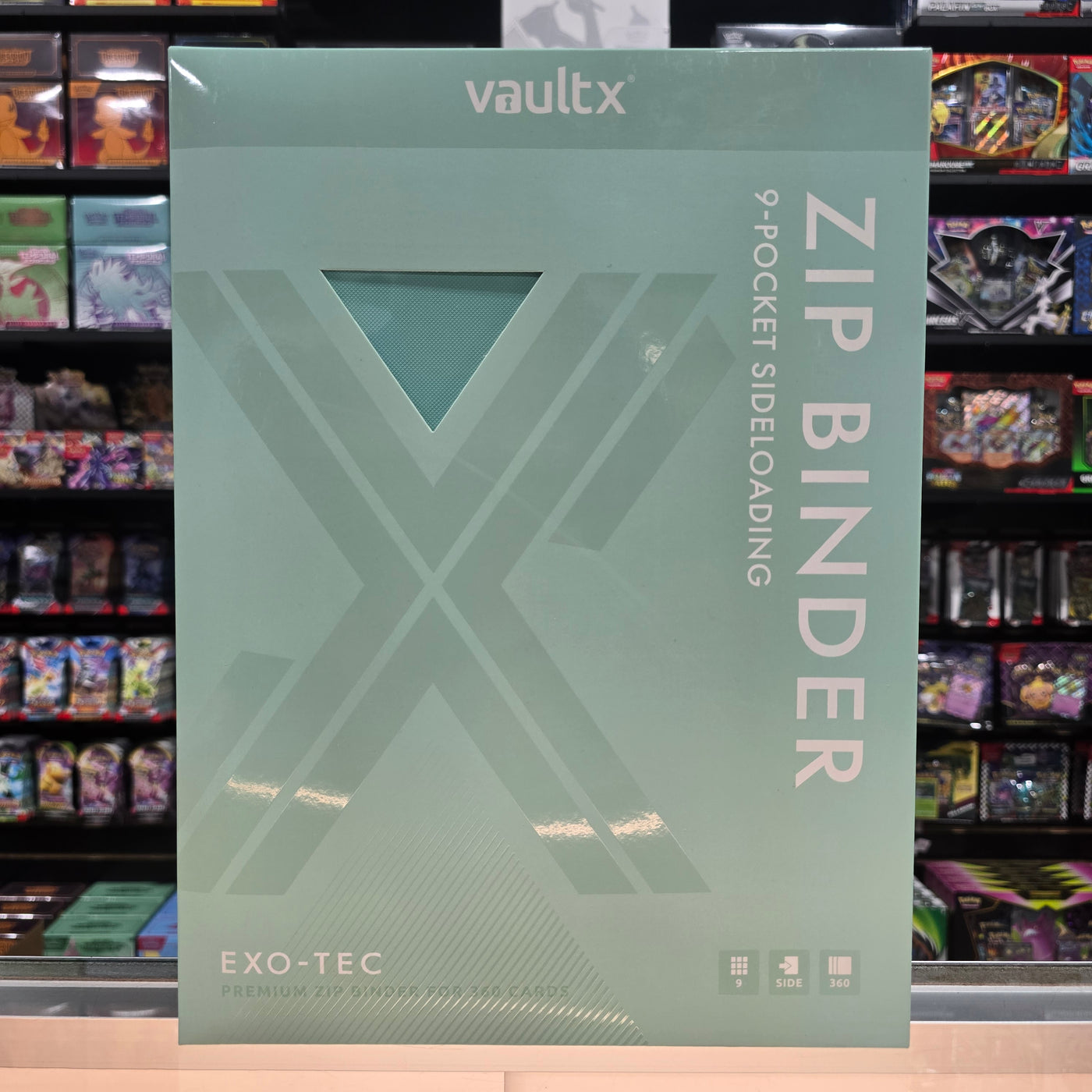 Vault X: 9-Pocket Zip Binder (Mint Green) — Smoke and Mirrors Hobby