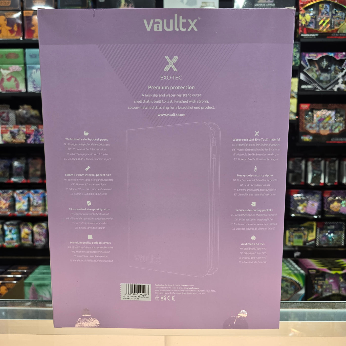 Vault X: 9-Pocket Zip Binder (Just Purple) — Smoke and Mirrors Hobby