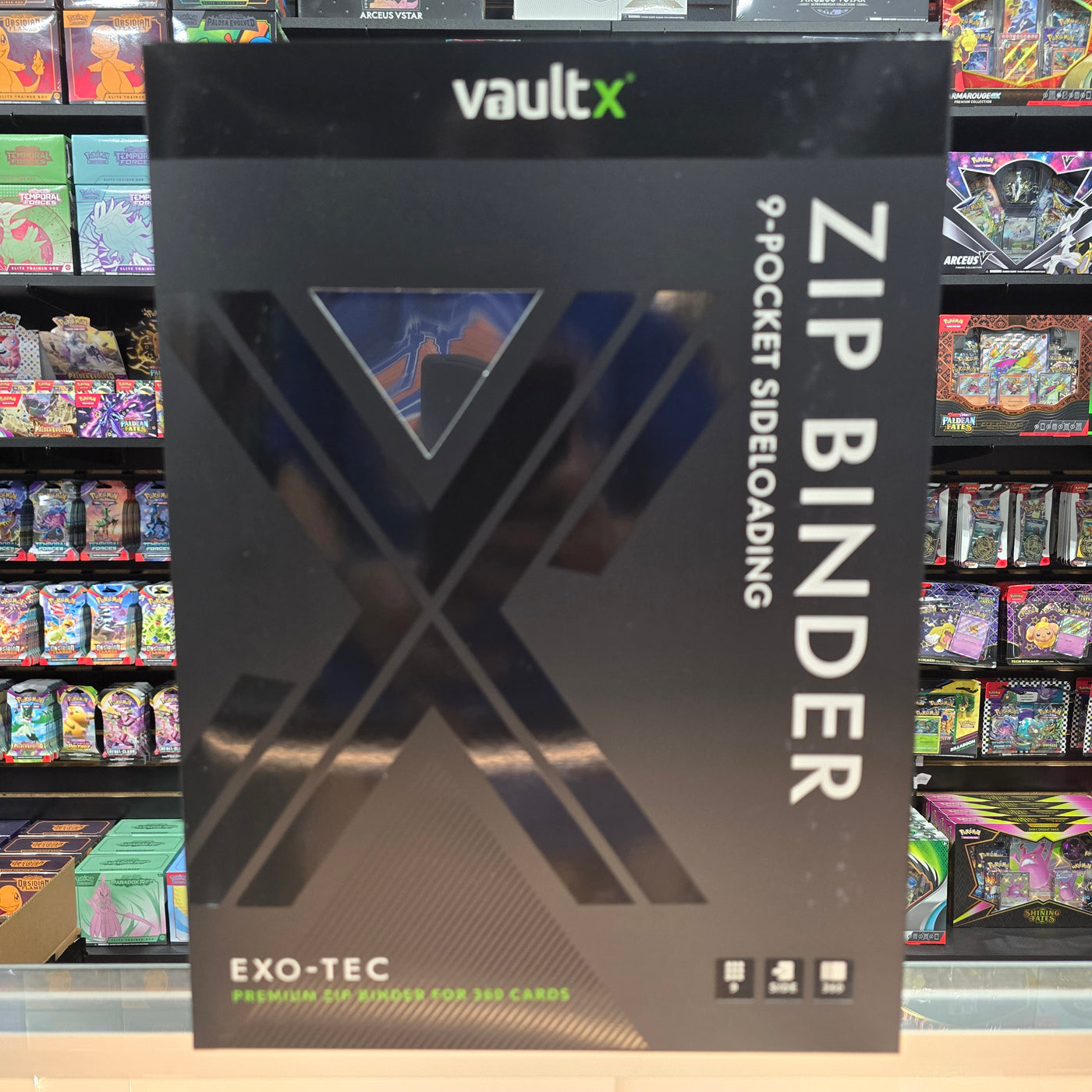 Vault X: 9-Pocket Zip Binder (Signature Black) — Smoke and Mirrors Hobby