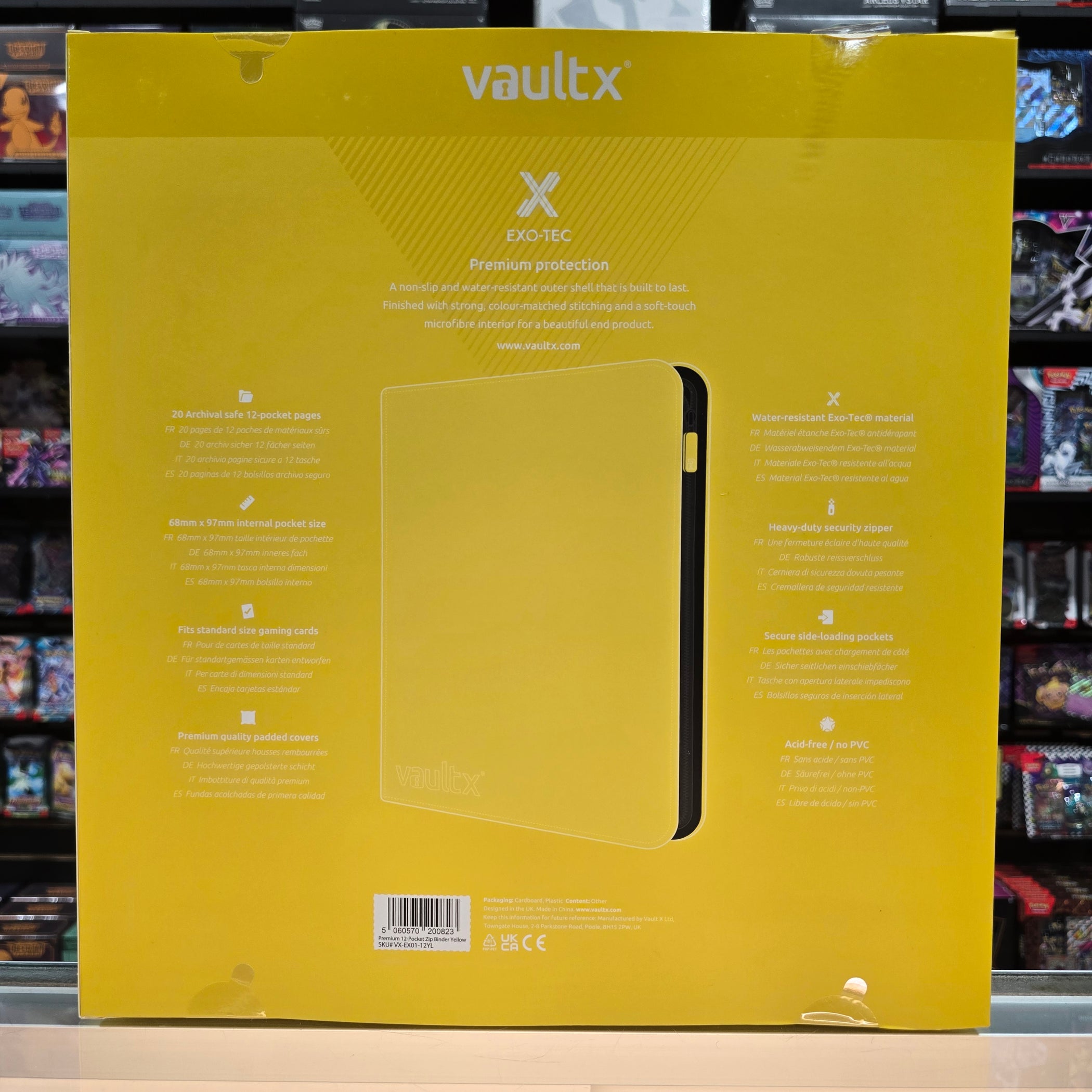 Vault X: 12-Pocket Zip Binder (Sunrise Yellow) — Smoke and Mirrors Hobby