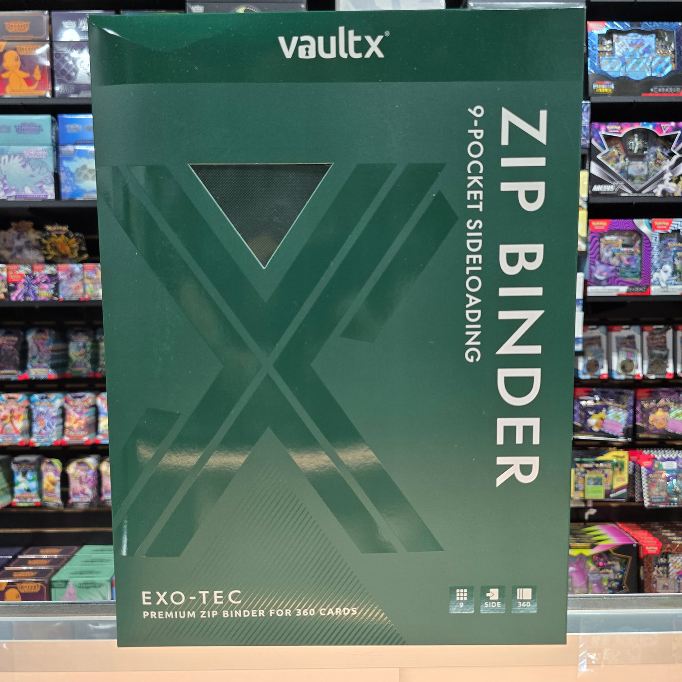 Vault X: 9-Pocket Zip Binder (Forest Green) — Smoke and Mirrors Hobby