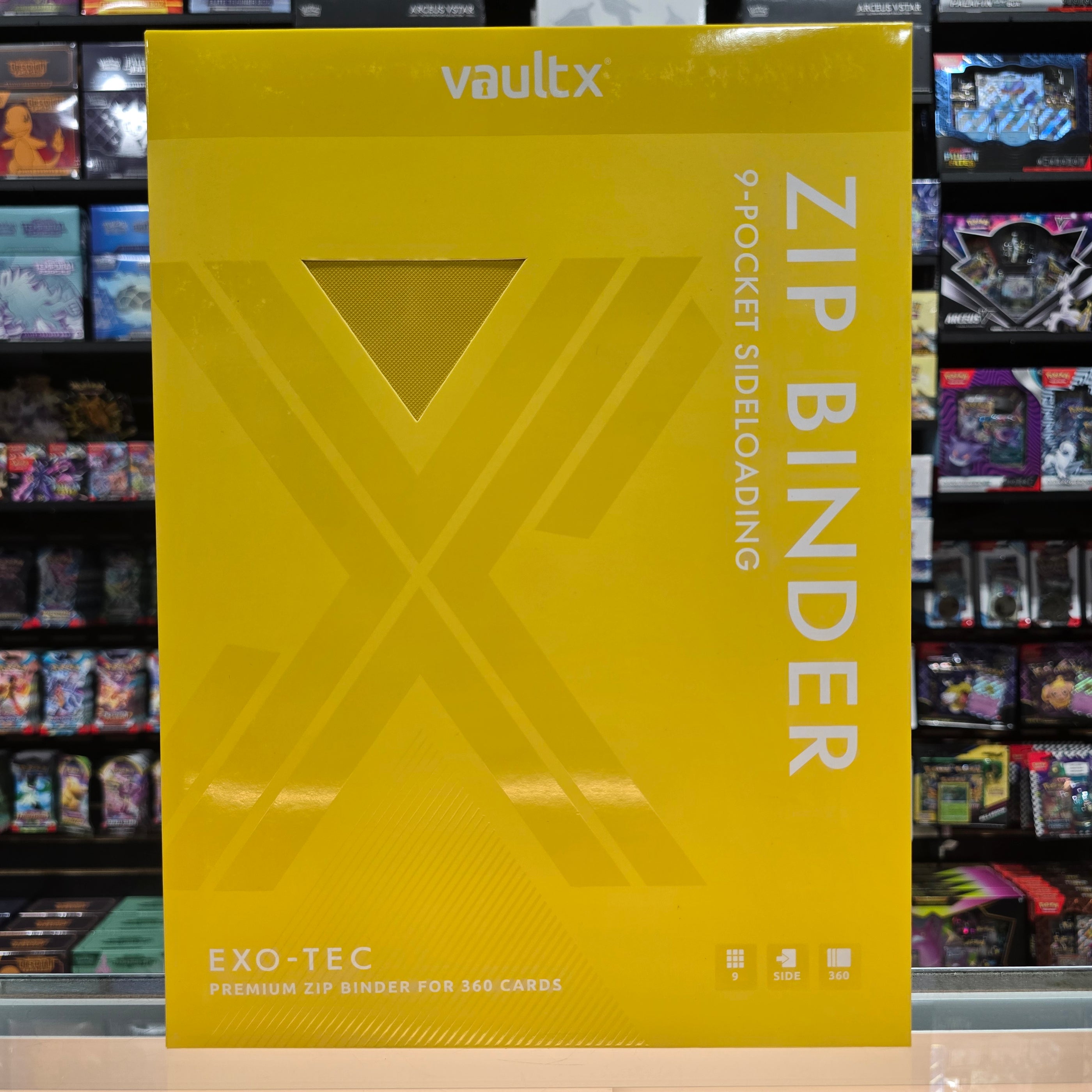 Vault X: 9-Pocket Zip Binder (Sunrise Yellow) — Smoke and Mirrors Hobby