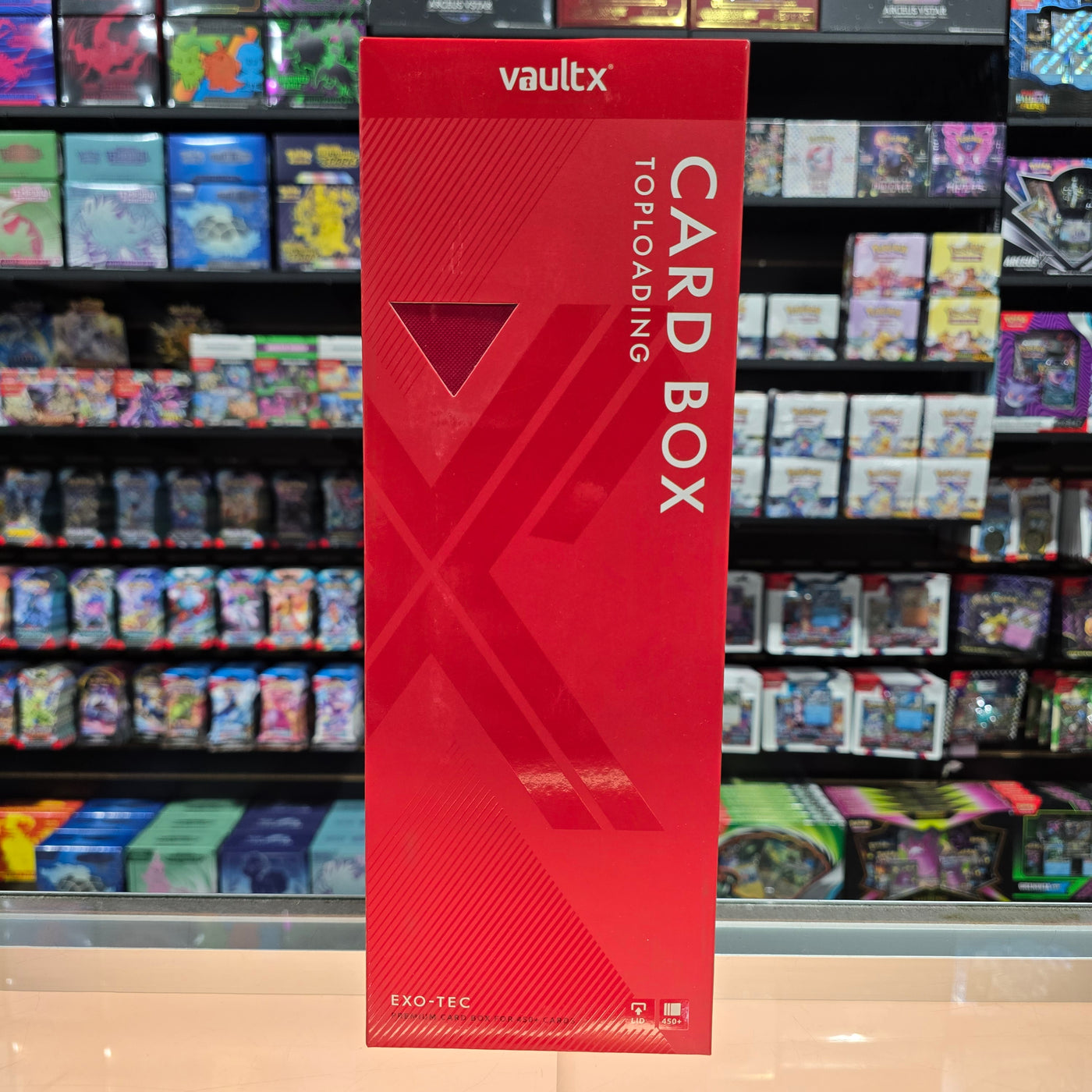Vault X: Card Box 450+ CT (Fire Red) — Smoke and Mirrors Hobby