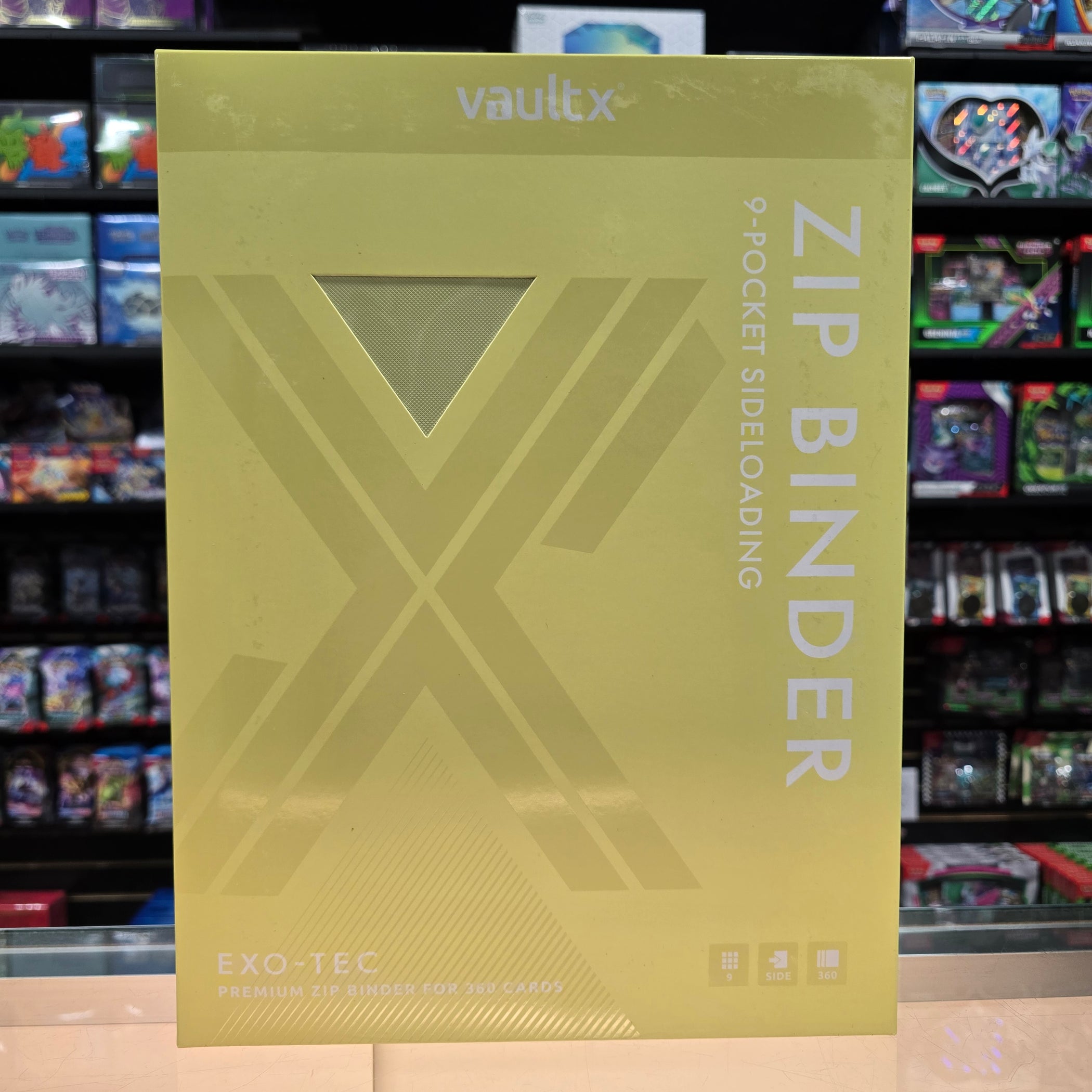 Vault X: 9-Pocket Zip Binder (Pastel Yellow) — Smoke and Mirrors Hobby