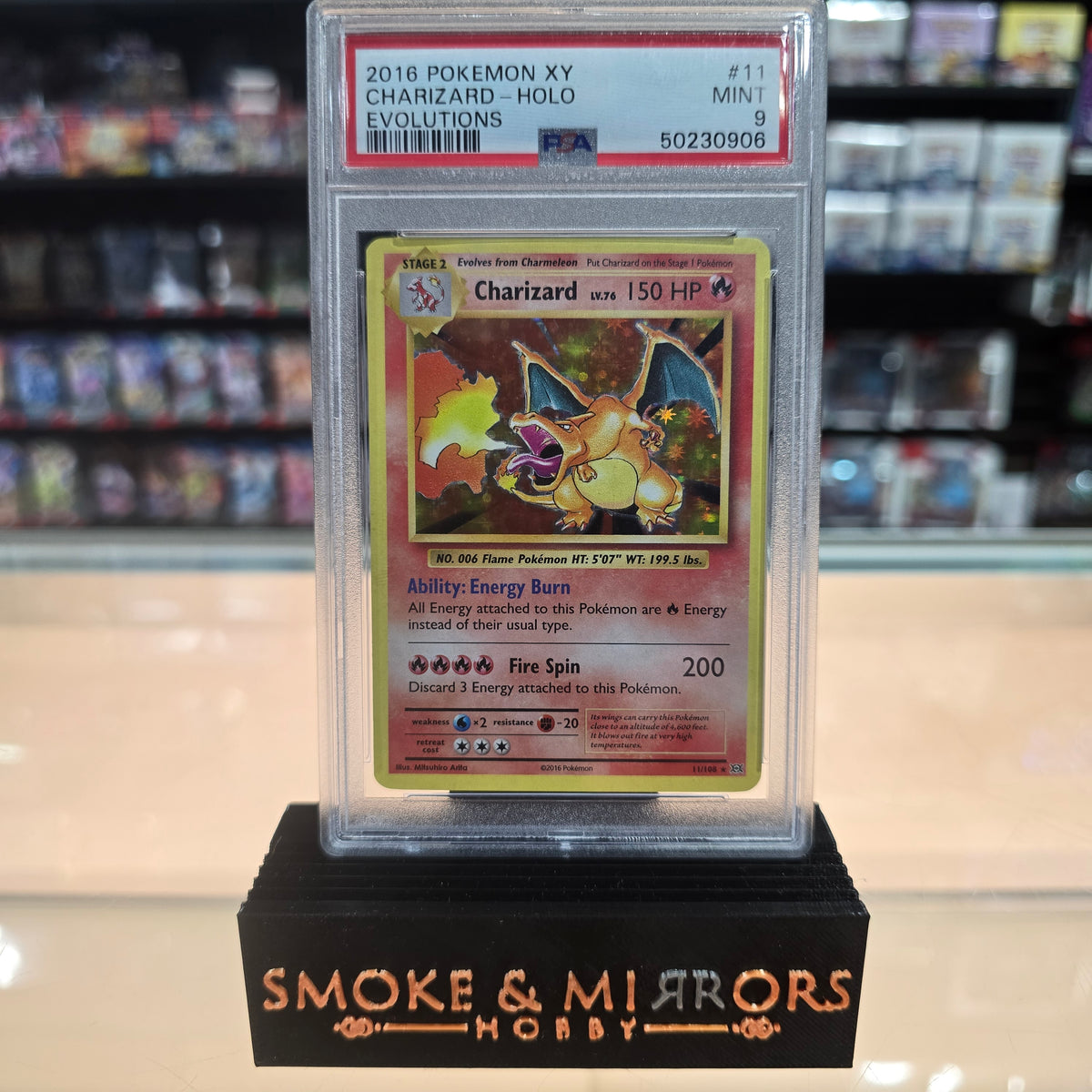 Charizard (11/108) [XY: Evolutions] PSA 9 — Smoke and Mirrors Hobby