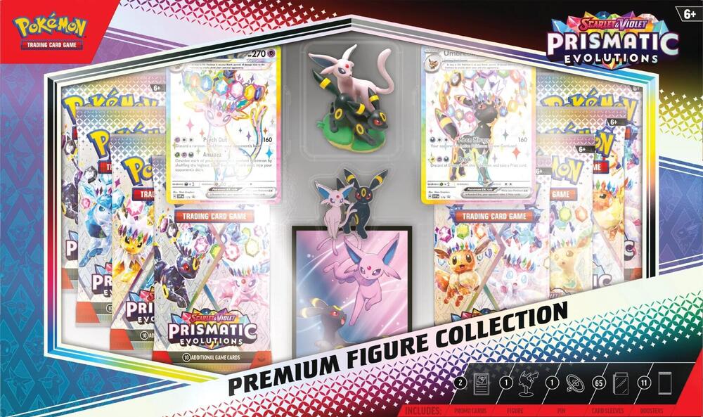 Pokémon TCG: Scarlet & Violet: Prismatic Evolutions Premium Figure Col ...
