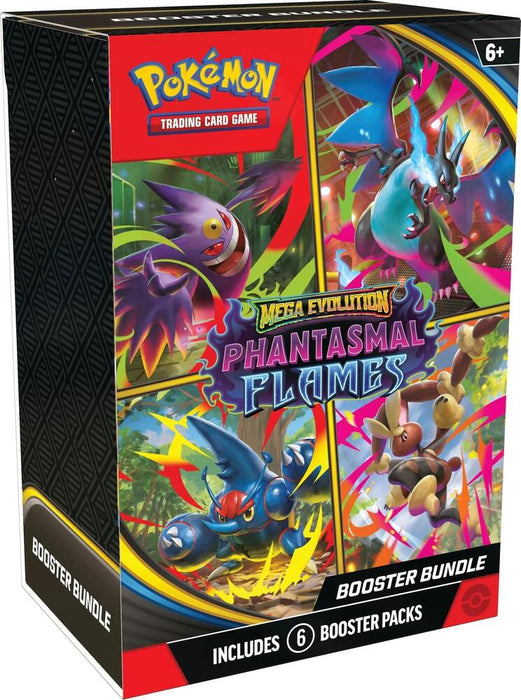 Pokémon TCG: Mega Evolution: Phantasmal Flames - Booster Bundle (Limit ...