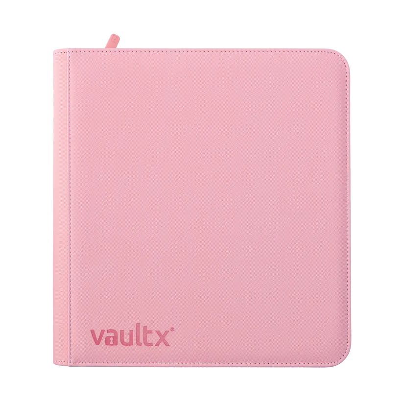 Vault X: 12-Pocket Zip Binder (Just Pink) — Smoke and Mirrors Hobby