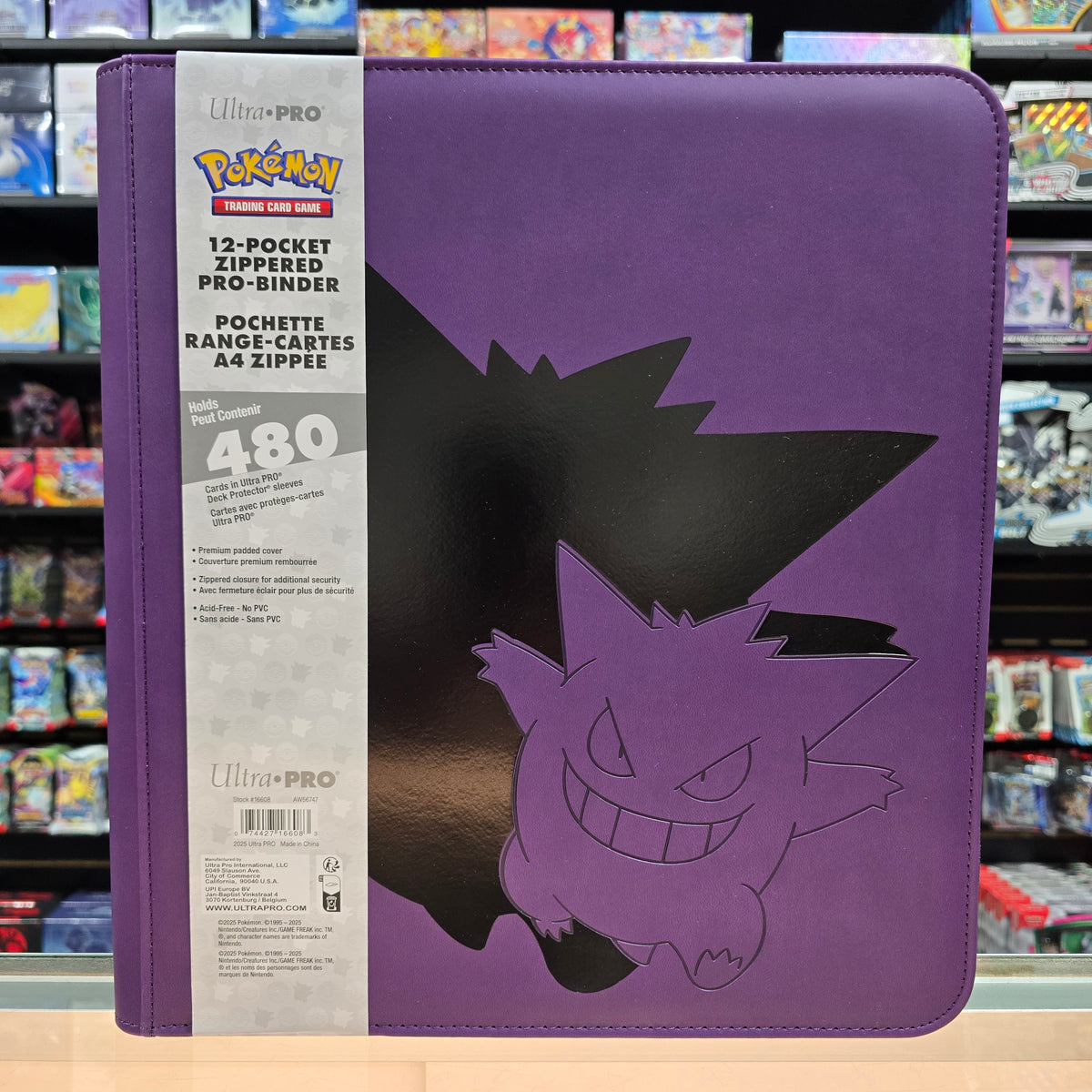 Ultra-PRO: Pokémon Elite Series 12-Pocket Zippered PRO-Binder - Gengar ...