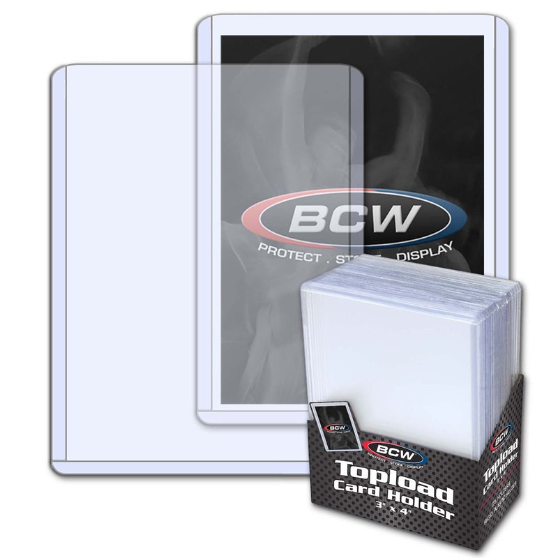 BCW: 3X4 Standard Toploader 25CT