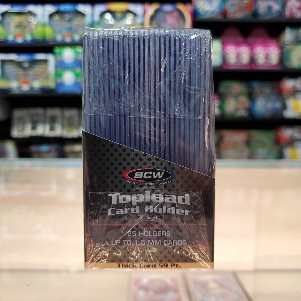 BCW: 3X4 59 PT Thick Toploader 25CT