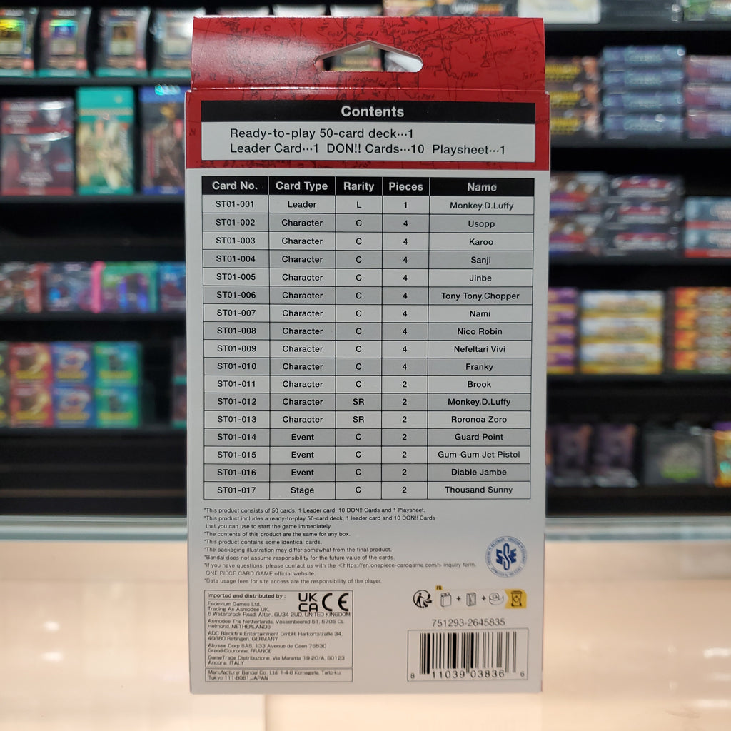 One Piece TCG: Straw Hat Crew [ST-01] - Starter Deck