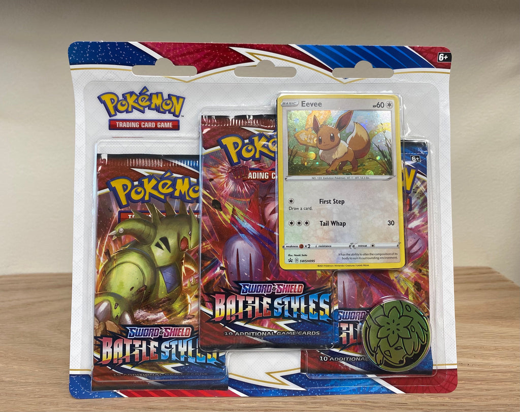 Pokémon TCG: Sword & Shield: Battle Styles - 3-Pack Blister (Eevee)